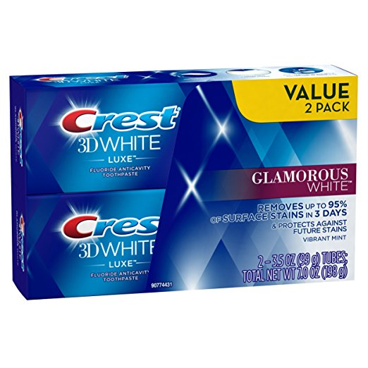 Crest 3D White Luxe Glamorous White Toothpaste, 3.5 oz - 2 pack - Your ...