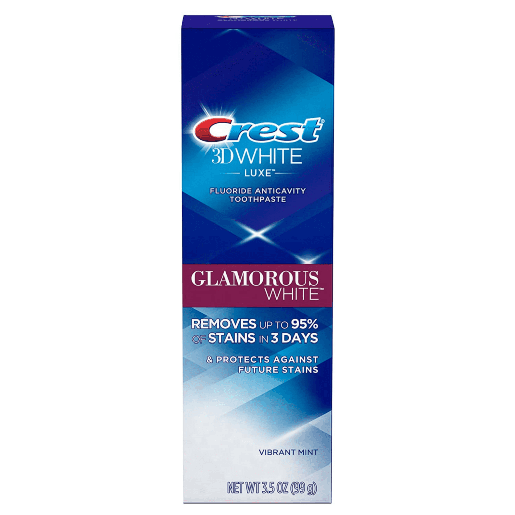 Crest 3D White Luxe Glamorous Toothpaste, Luminous / Vibrant Mint ...
